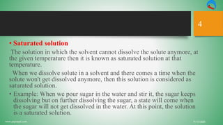 Solubility - Science (Grade 9) | PPTX
