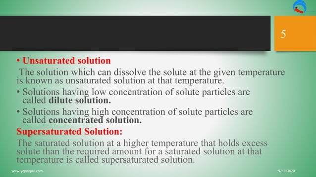 Solubility - Science (Grade 9) | PPTX