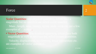 Force-Unit 2 (Class 9 science) | PPTX