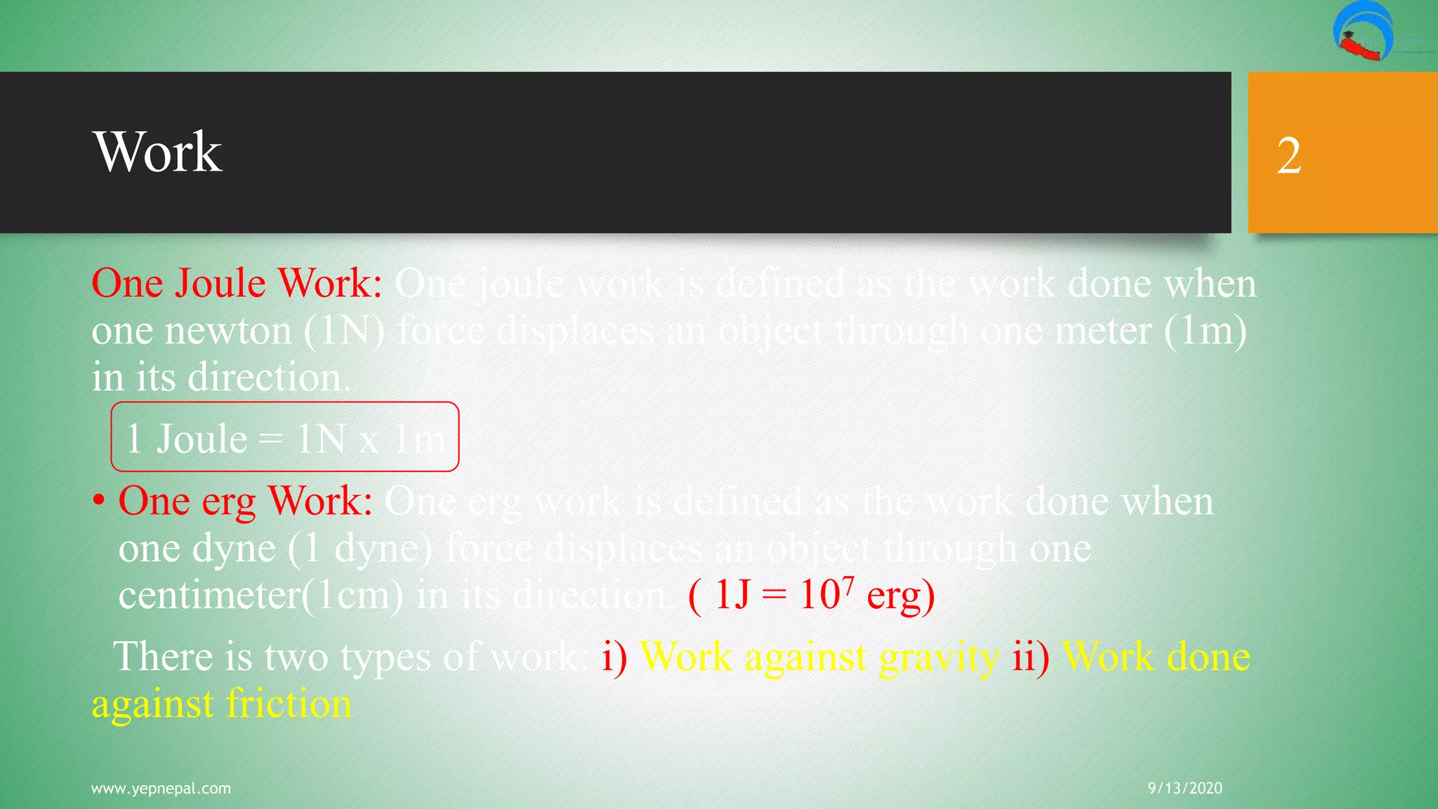 Work, Energy and Power - Unit 4 - Science (Class 9) | PPTX