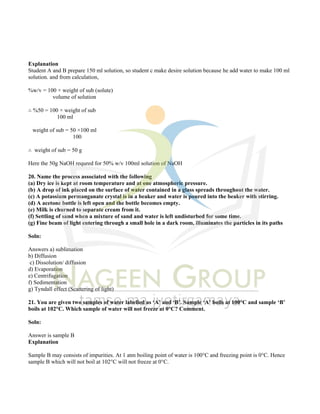 Class 9 Science Exemplar Solution Chapter-2 Is Matter Around Us Pure ...