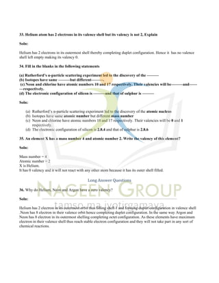 Class 9 Science Notes Chapter 4 Structure of The Atom | PDF