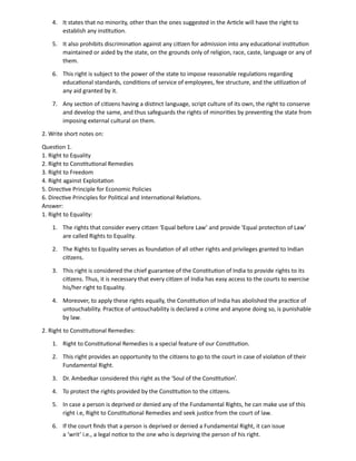 Class9th (A) SS- Chapter9 Fundamental rights, fundamental duties and ...
