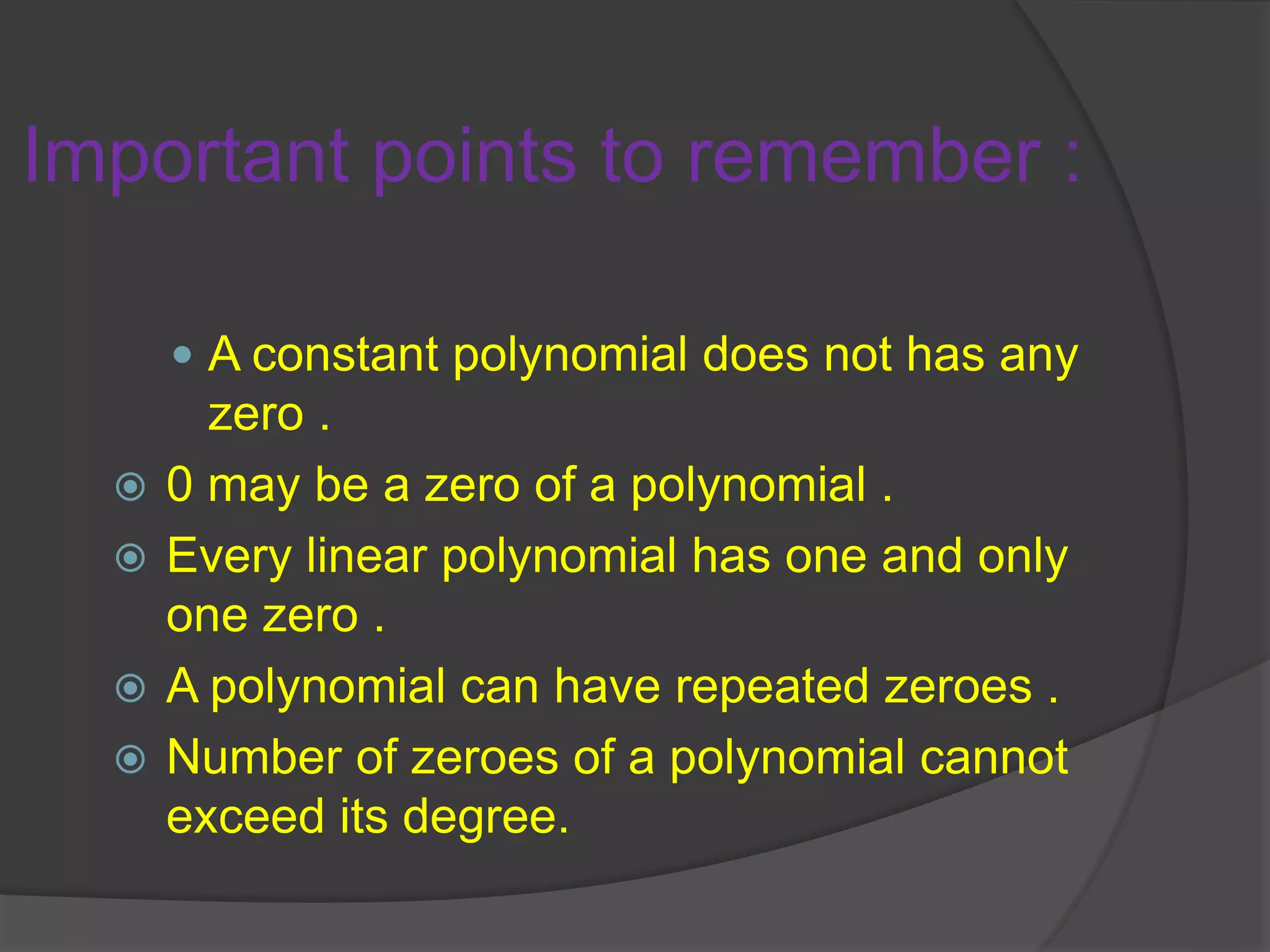 Class 9th chapter 2 maths polynomials | PPTX