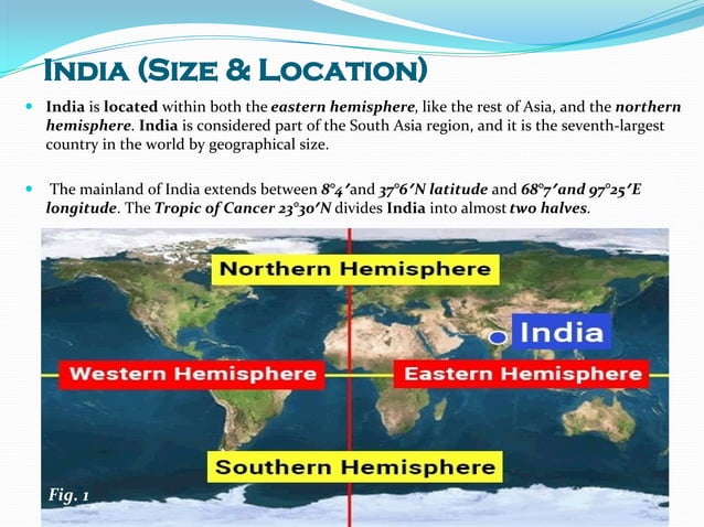 Class 9th Geography Chapter 1| India-Size and Location | PDF | Asia ...