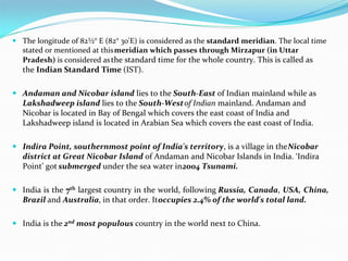 Class 9th Geography Chapter 1| India-Size and Location | PDF
