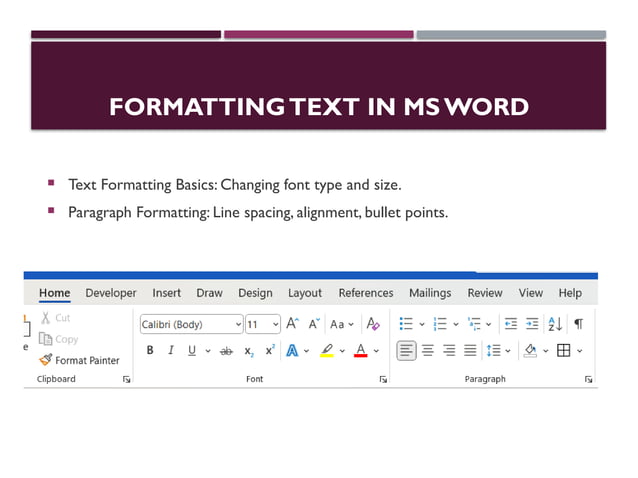 class 9th word processing in ms word.pptx | Desktop Publishing | Computer Software and Applications