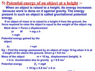class 9 work energy ppt-1.pptx class's 9 | PPTX
