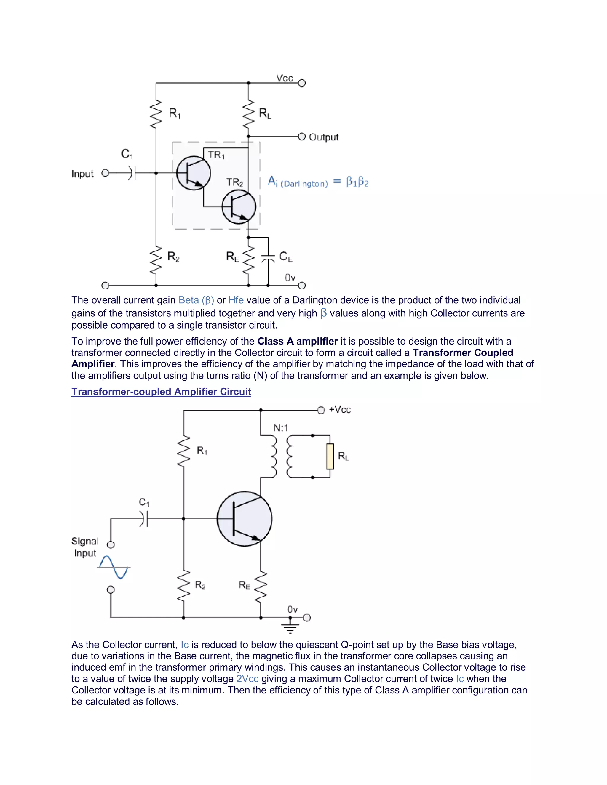 Class a amplifier | PDF