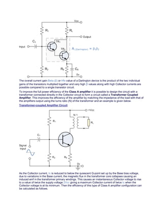 Class a amplifier | PDF