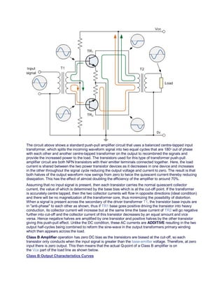 Class a amplifier | PDF