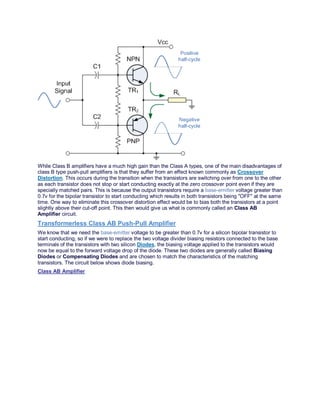 Class a amplifier | PDF