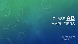 Class AB amplifiers | PPT