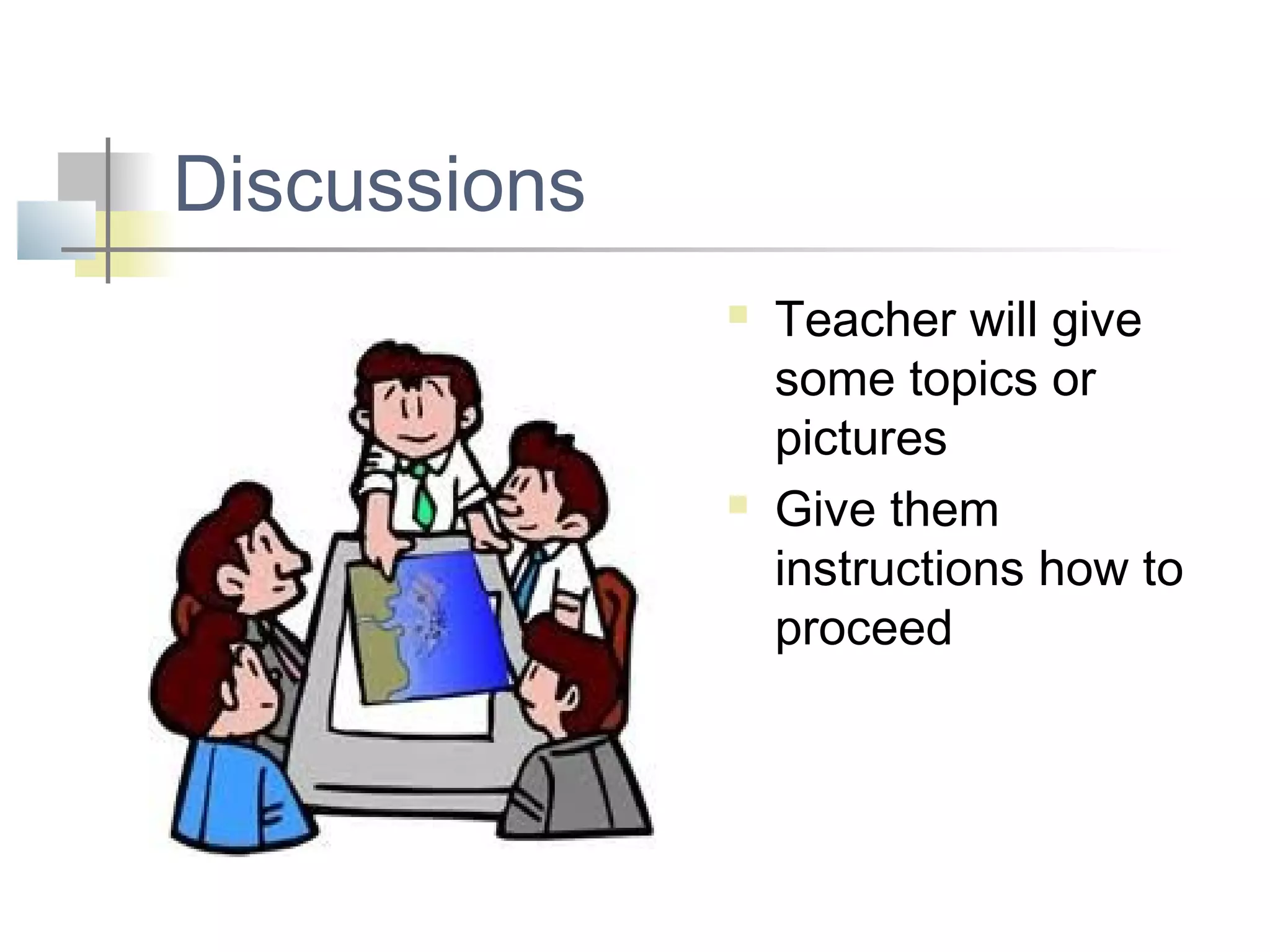 Class activities for developing speaking skills | PPT