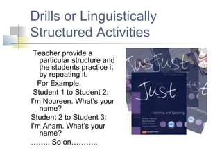 Class activities for developing speaking skills | PPT