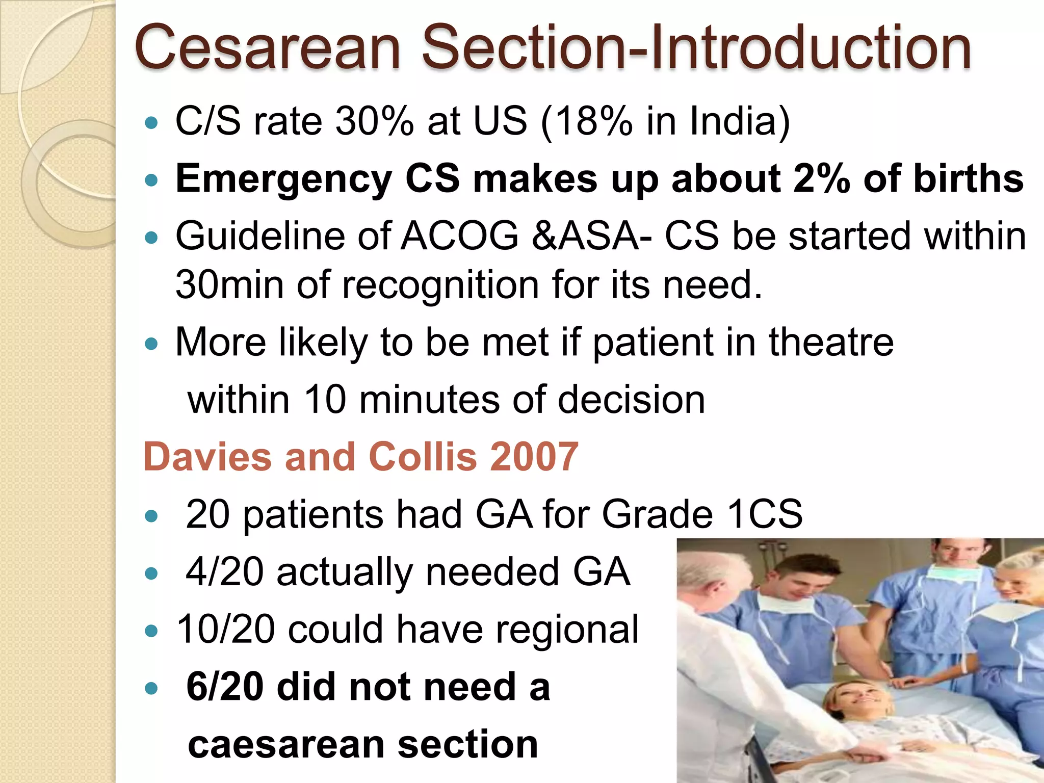 Class anaesthesia for emergency cs | PPT