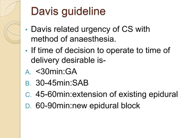 Class anaesthesia for emergency cs | PPT