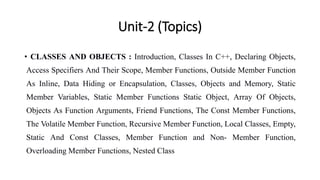class and object C++ language chapter 2.pptx