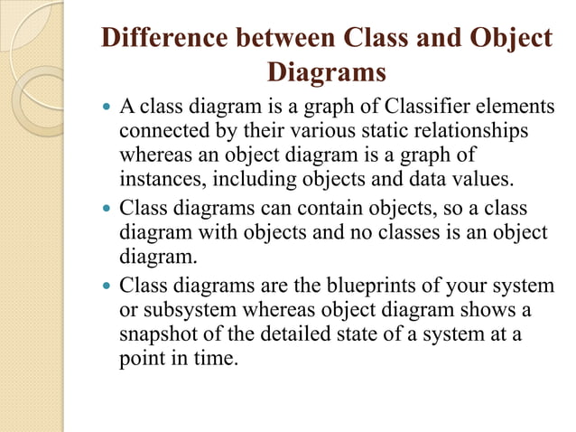 Class and object_diagram | PPTX | Databases | Computer Software and ...