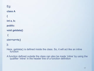 Class and objects | PPT