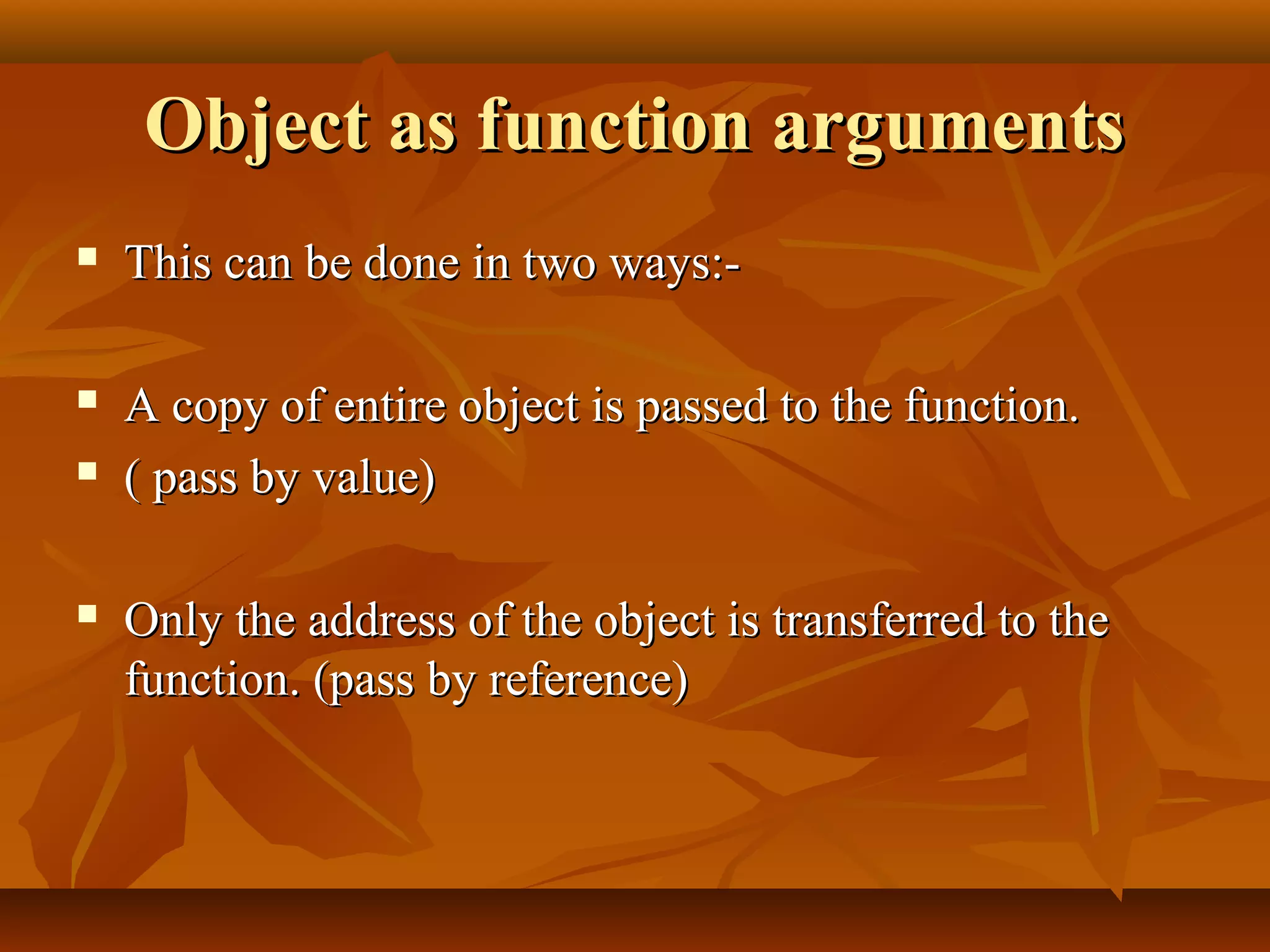 Class And Object In C Ppt Programming Languages Computing