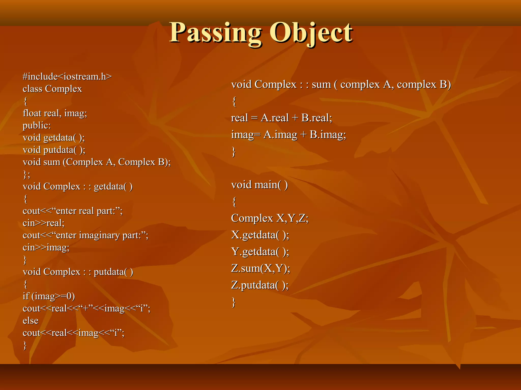 Class and object in C++ | PPT | Programming Languages | Computing