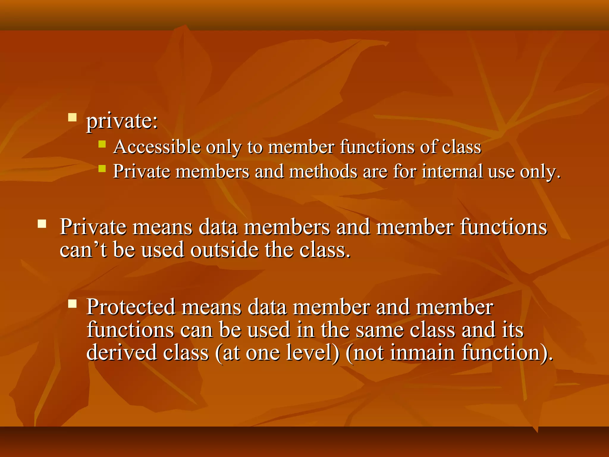 Class And Object In C Ppt 