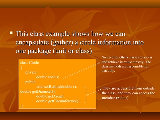 Class and object in C++ | PPT | Programming Languages | Computing