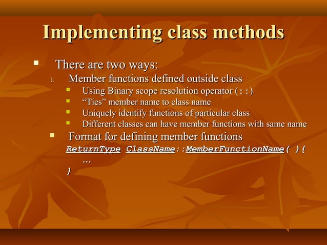 Class And Object In C Ppt 5252