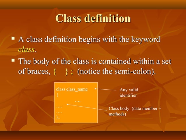 Class and object in C++ | PPT | Programming Languages | Computing
