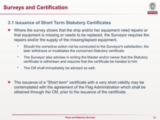 Class and Statutary Surveys - Inspeccion | PPT