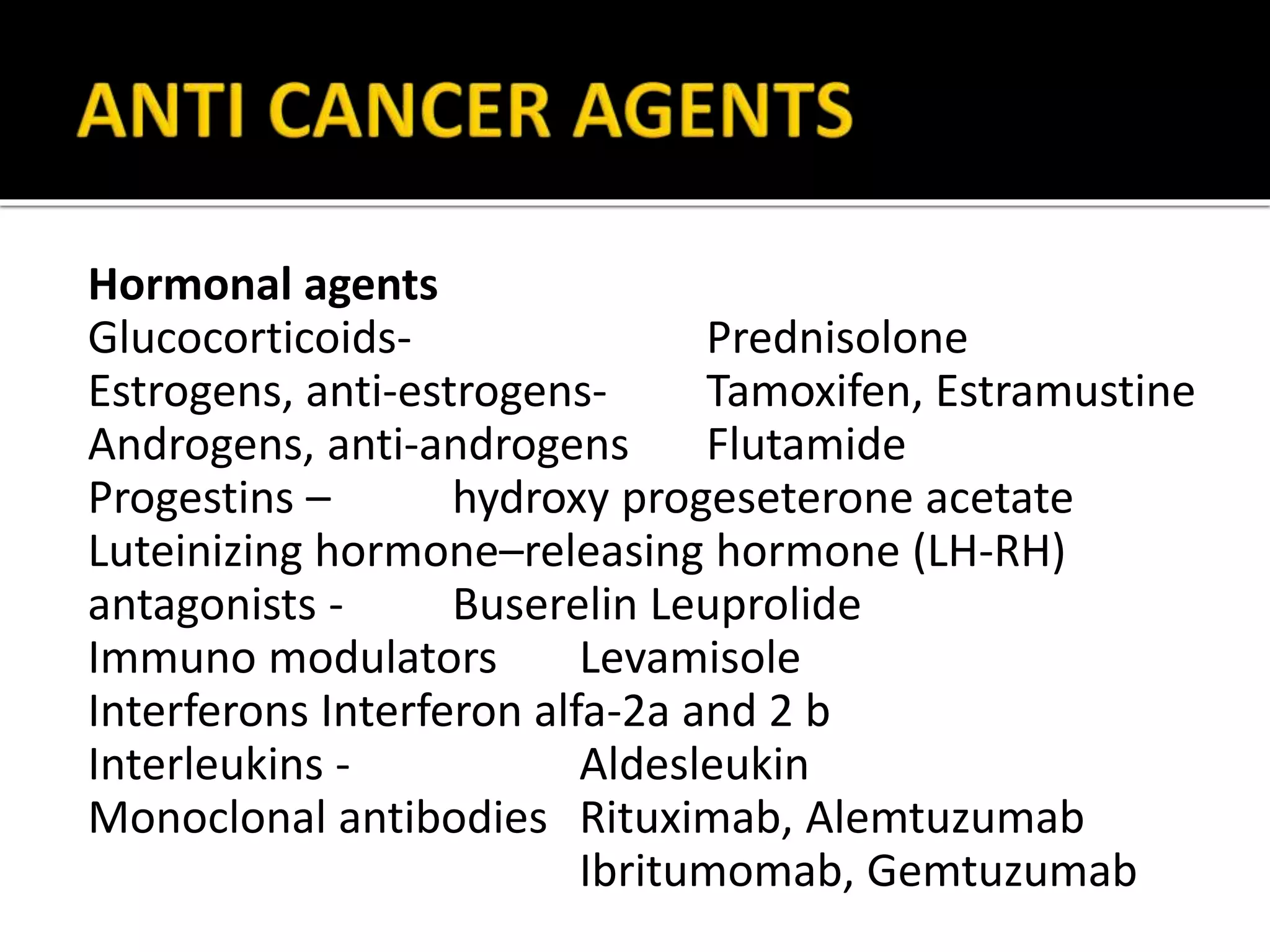 Class anticancer drugs | PPTX