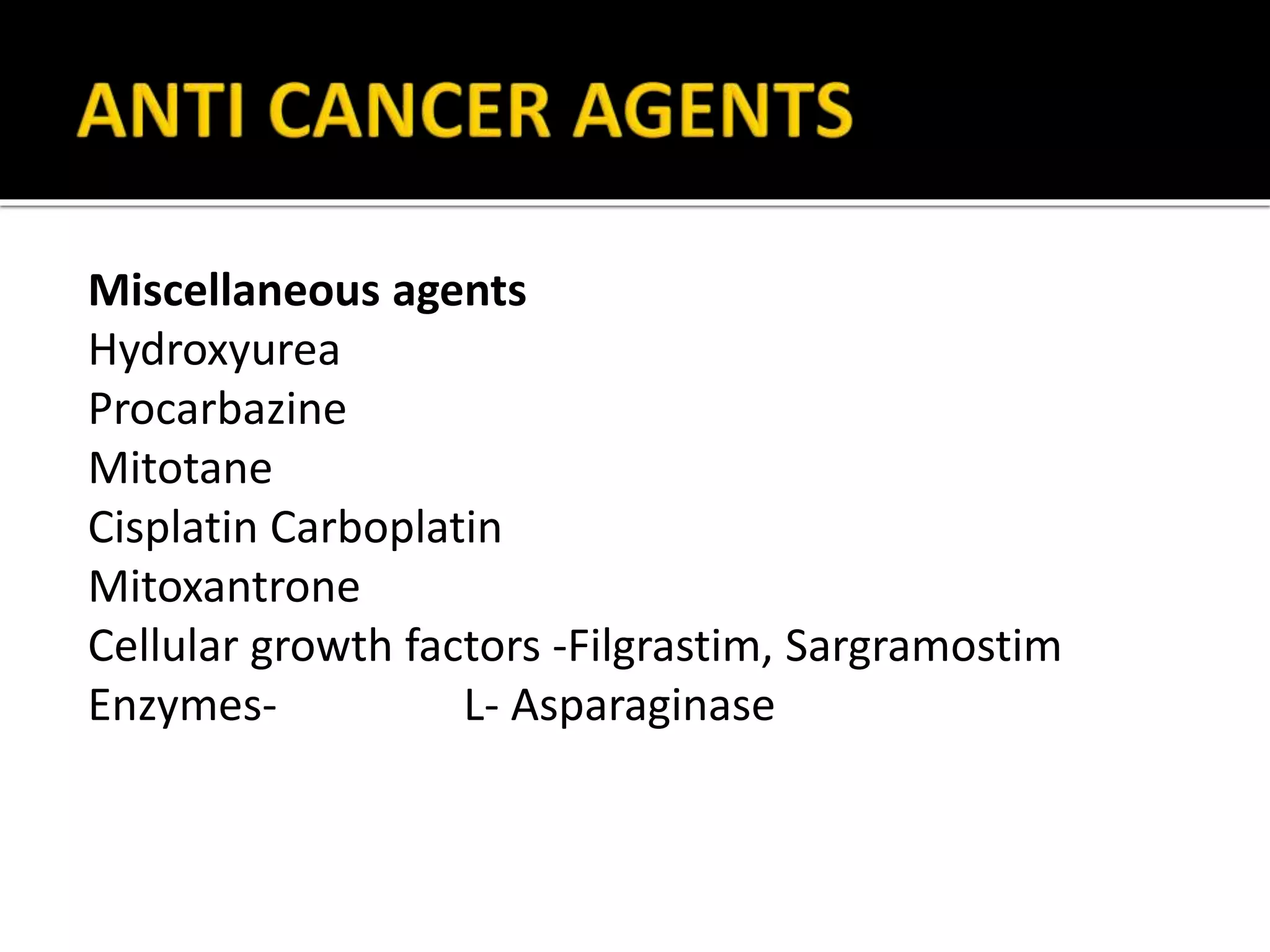 Class anticancer drugs | PPTX