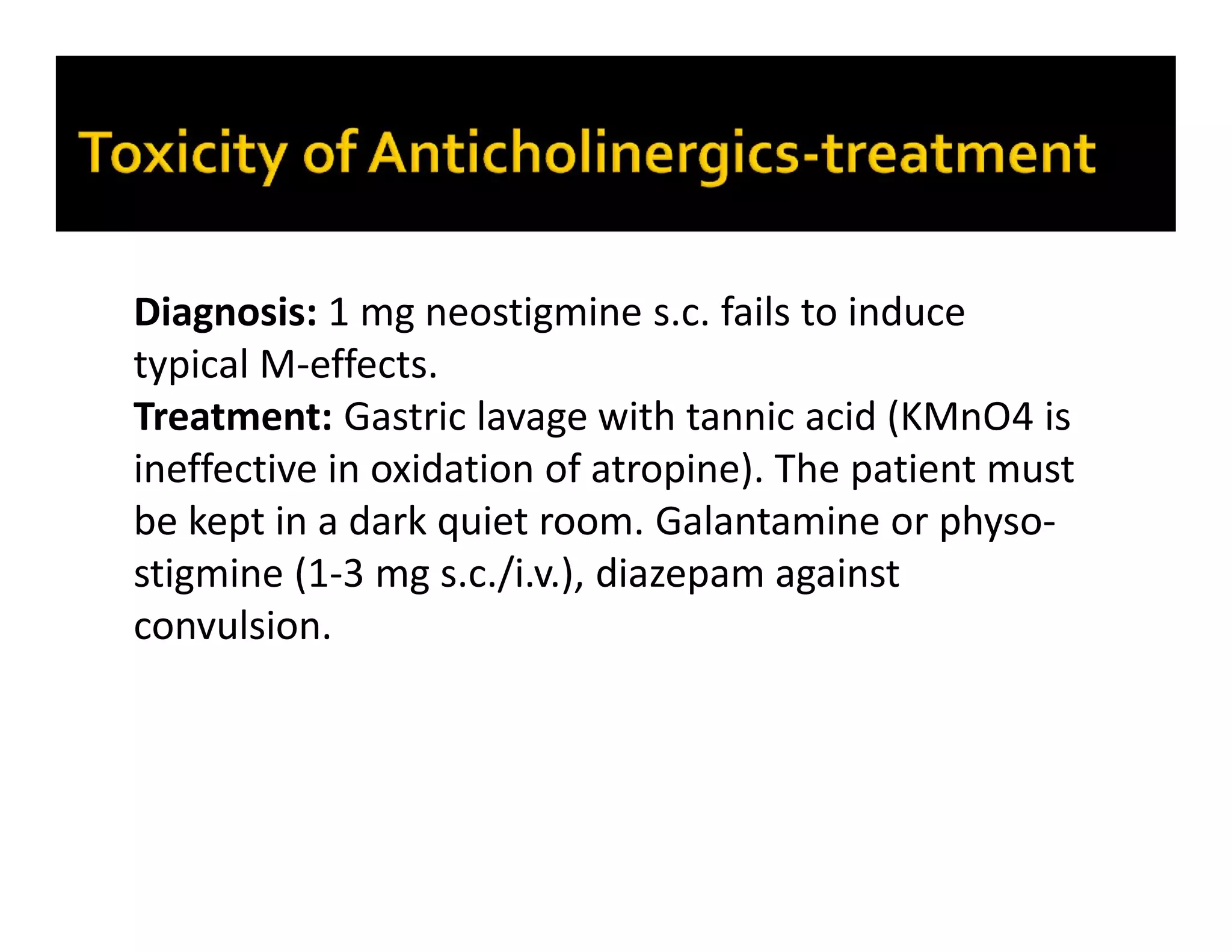 Class anticholinergic drugs | PDF