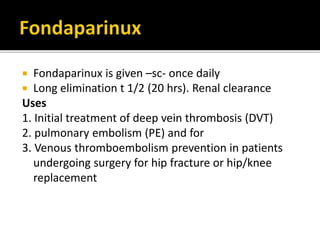 Class anticoagulants 2 | PPT