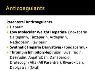 Class anticoagulants 2 | PPT