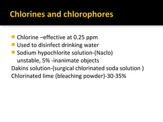 Class antseptics and disinfectants 2 | PPT