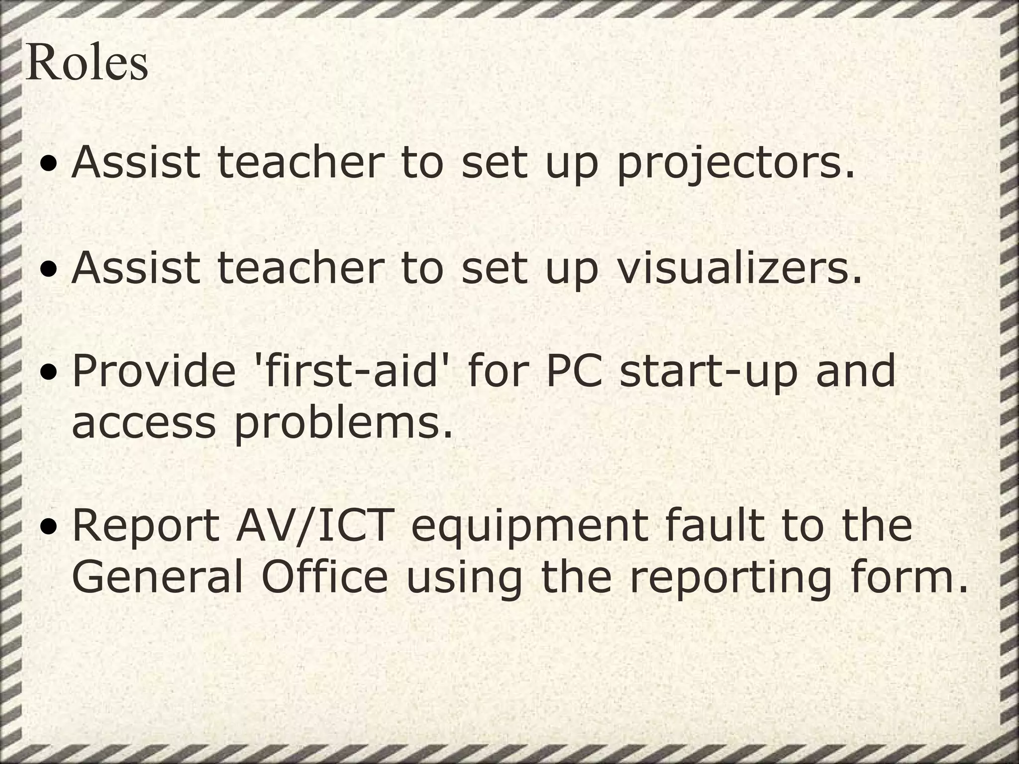 Class Av Ict Representative Workshop | PPT