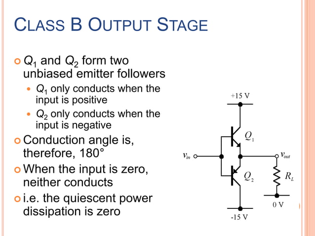 Class b amplifier | PPTX