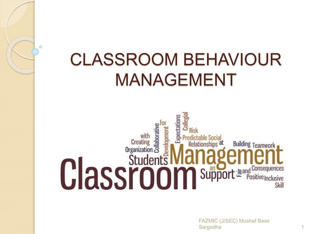 Class behaviour management | PPT