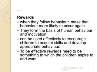 Class behaviour management | PPTX