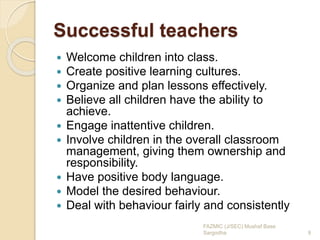 Class behaviour management | PPTX