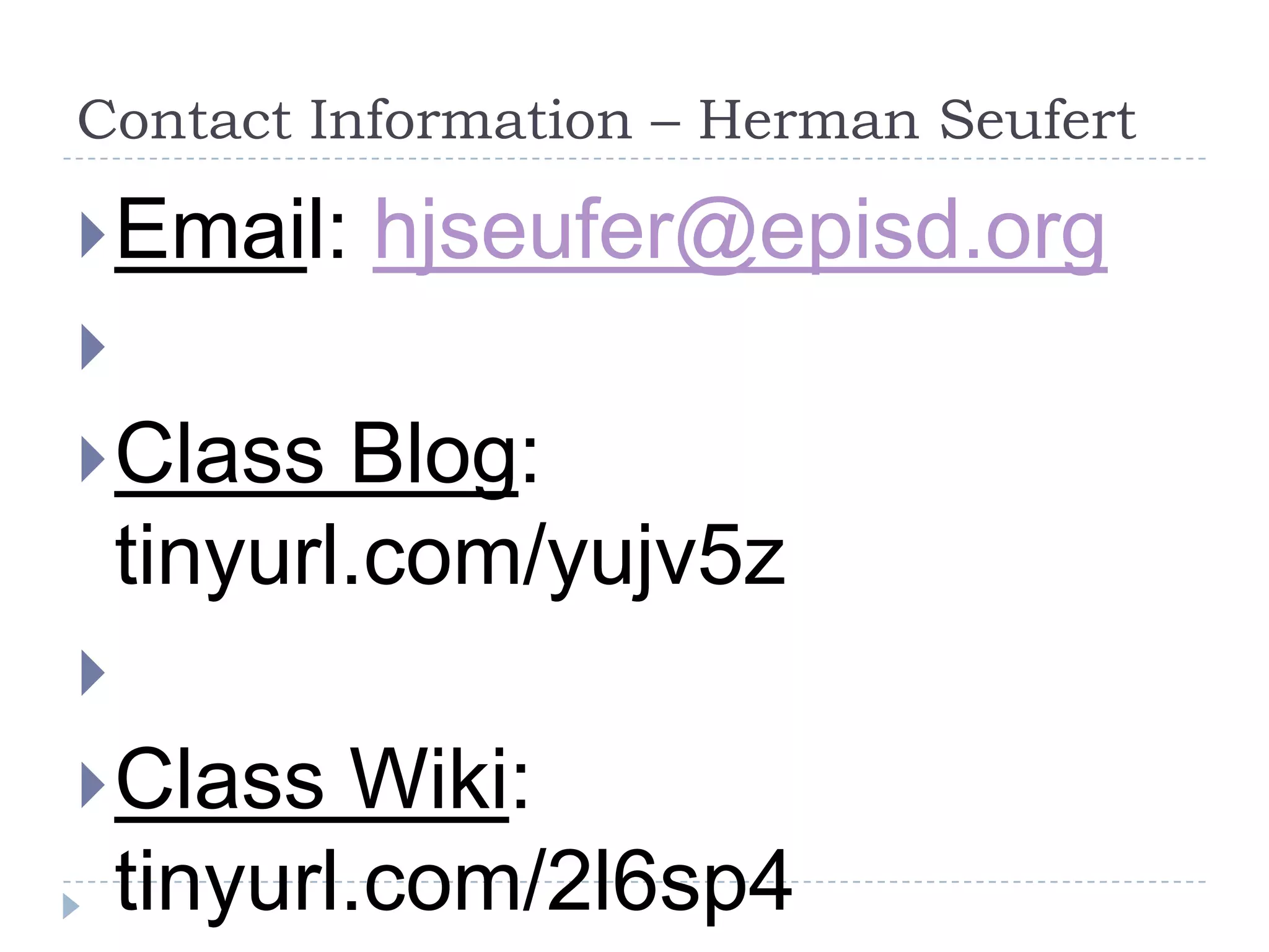 Class Blogmeister | PPTX