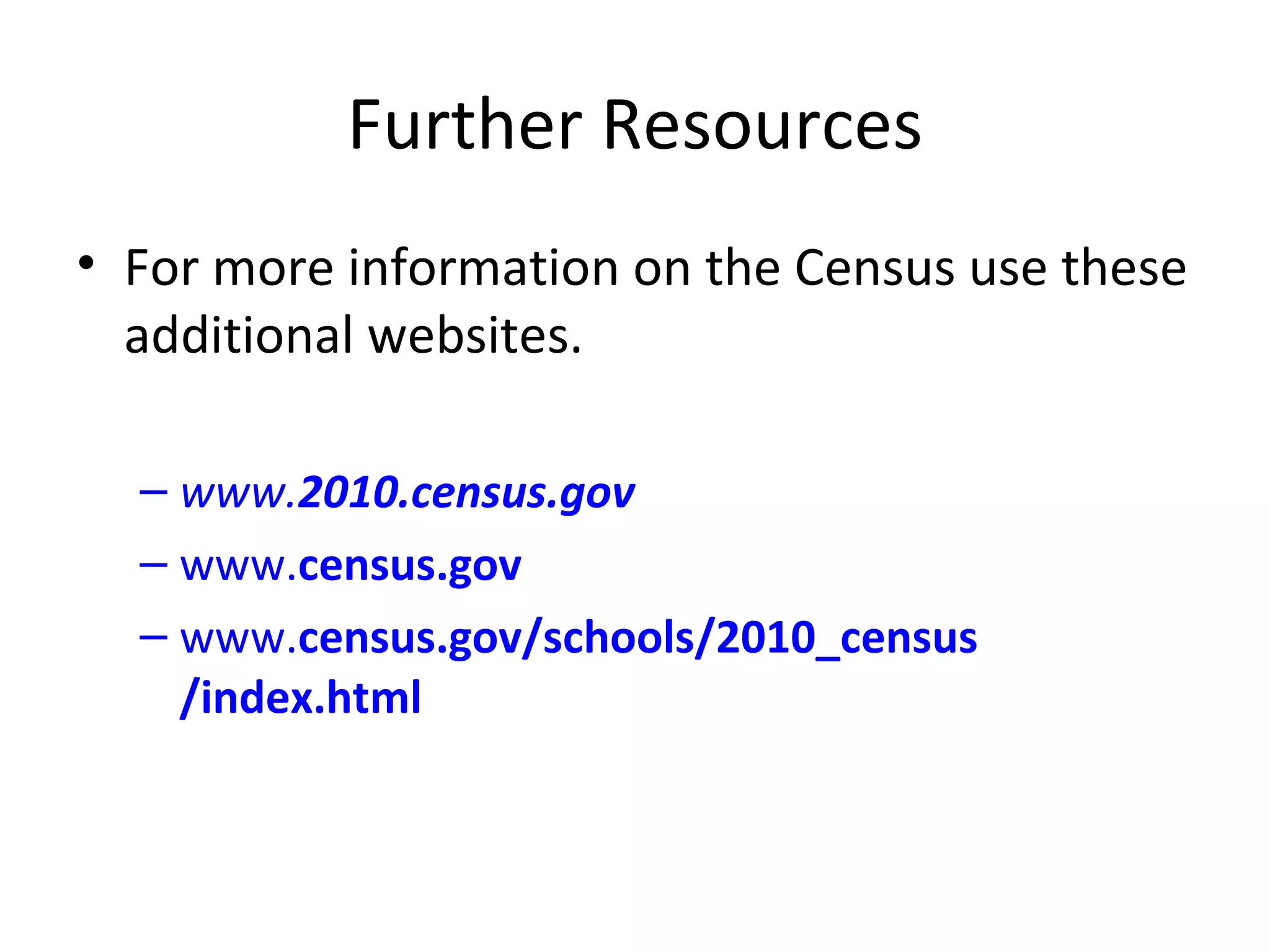 Class Census | PPT