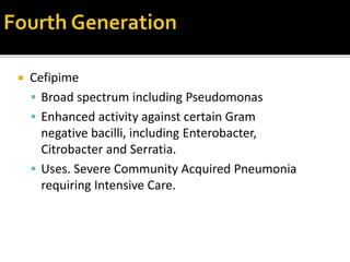 Class cephalosporins 2 | PPTX
