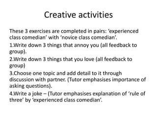 Class comedians | PPT