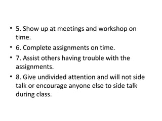 Class contract | PPT