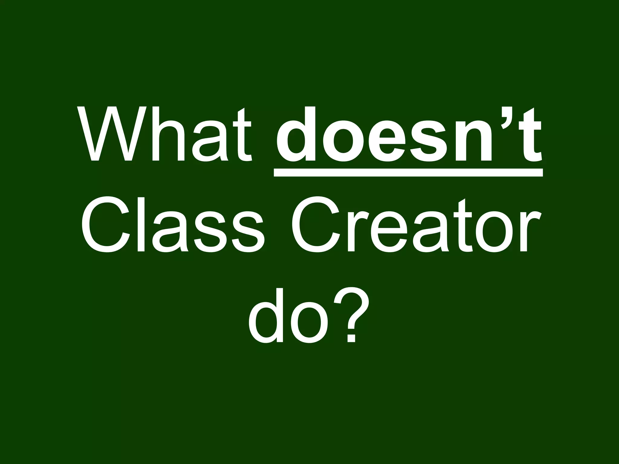 Class Creator | Student Placement Software | PPTX