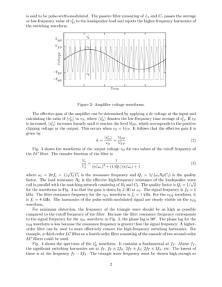 The Class-D Amplifier | PDF