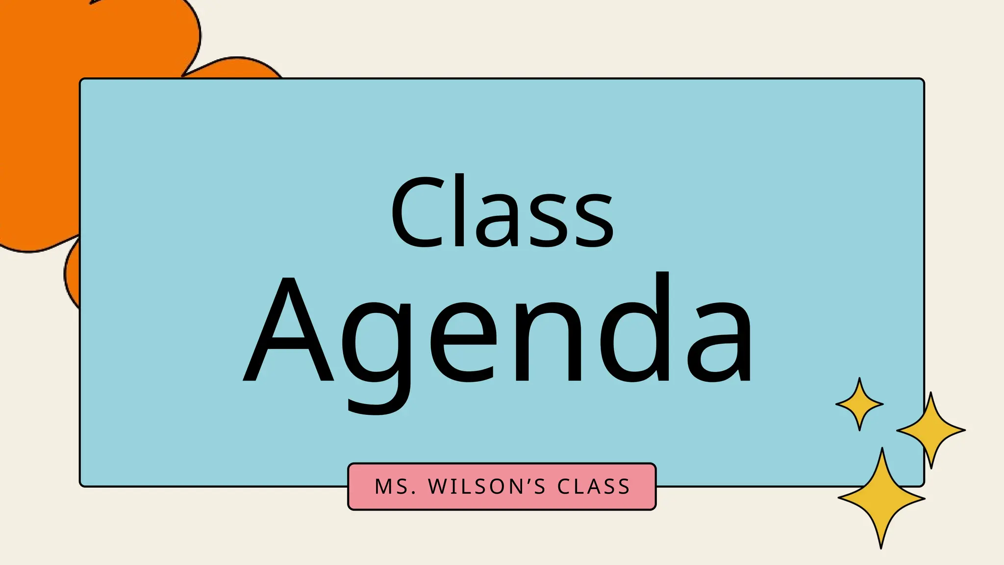 Class Daily Agenda Presentation in Colorful Retro Style.pptx